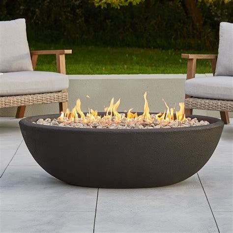 Riverside Oval Propane Fire Bowl By Real Flame Outdoor Propane Fire