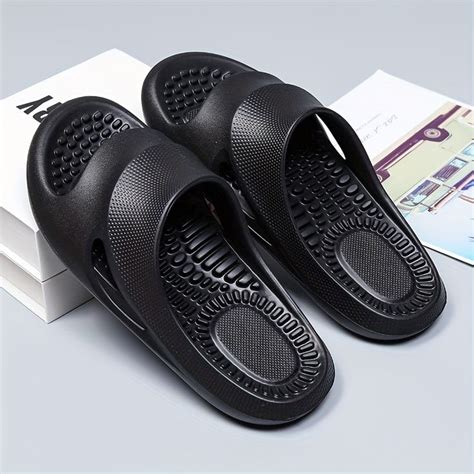 Mens Massage Comfortable Quick Drying Non Slip Slides For Indoor