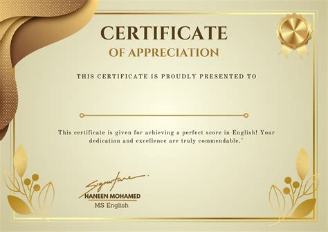 Certificate Certificate Design Template Certificate Of Appreciation
