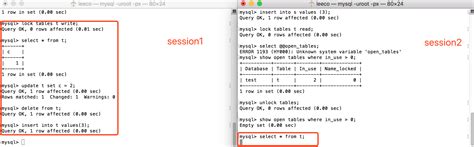 Mysql写锁lock Tables Tablename Write 04300115116 博客园
