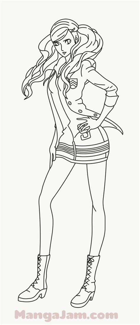 Persona 5 Coloring Pages 500x500