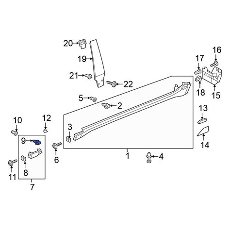 Volkswagen OE WHT009252 - Rocker Panel Molding Clip