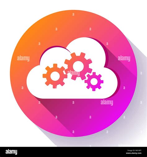 Cloud Logo Cloud Services Cloud Computing Gear Logo Vector Cloud