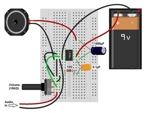 Audio Amplifier Using Lm