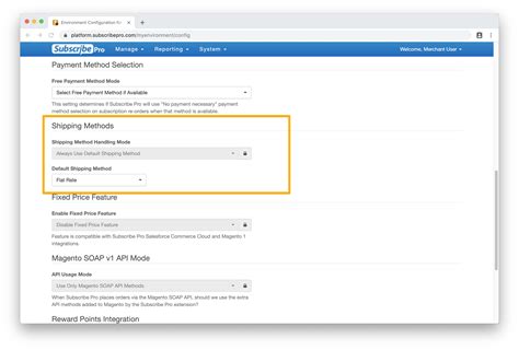 Configuring Shipping For Recurring Orders Subscribe Pro Documentation