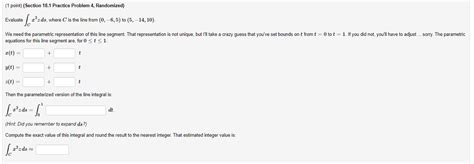 Solved Point Section Practice Problem Chegg Com