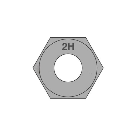 Newport Fasteners Heavy Hex Nut 3 8 Steel Grade 2h Plain 2 6164