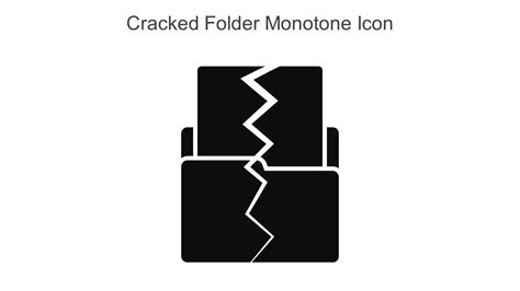 Cracked Folder Monotone Icon In Powerpoint Pptx Png And Editable Eps Format