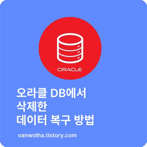 Oracle 오라클 Db에서 삭제한 데이터 복구 방법