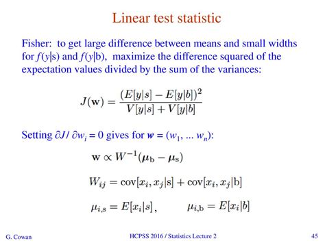 Statistical Methods For Particle Physics Lecture 2 Further Topics Ppt Download