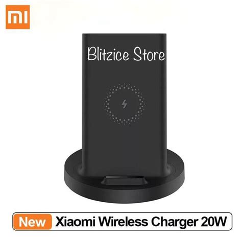Jual Xiaomi Wireless Charger W Stand Qi Fast Charging Vertical Horizontal Shopee Indonesia