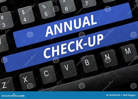 Inspiration Showing Sign Annual Check Up Internet Concept Yearly