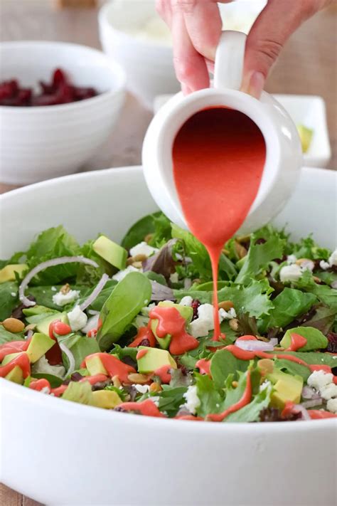 Raspberry Vinaigrette Salad Olgas Flavor Factory