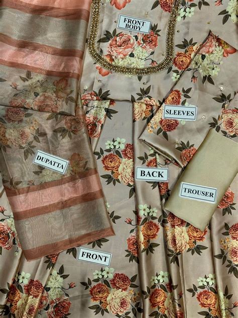 Lulusar Beige Silk Replica Master Replica Pakistan