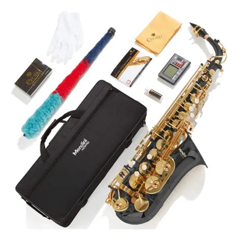 Eb Alto Saxophone Mendini By Cecilio W Case Tuner And 10 Ree Envío Gratis