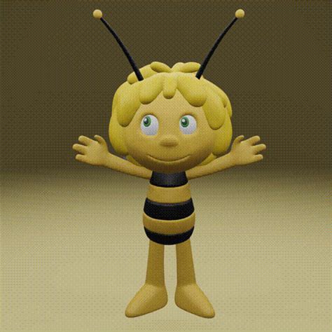 🐝 La Abeja Maya・archivo Stl Para Impresión 3d・cults