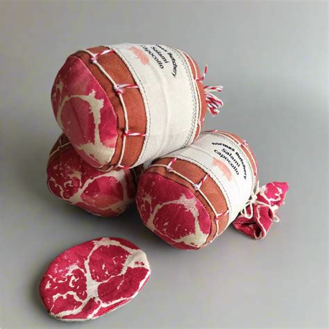 Handmade Capocollo Salami Toy Eco Friendly Play Food Normas Deli Normadot Com