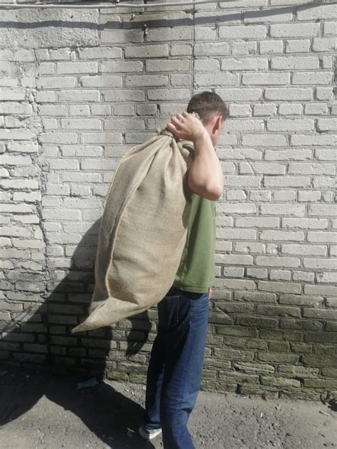 Мешок из мешковины (джут-лен 50/50%) 55х95 см