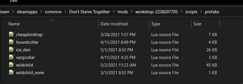 Error Loading File Prefabs Don T Starve Together Mods And Tools Klei Entertainment Forums