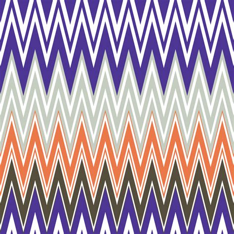 Fabric Zigzag Chevron Pattern Digital Art Print Fabric Design Pattern