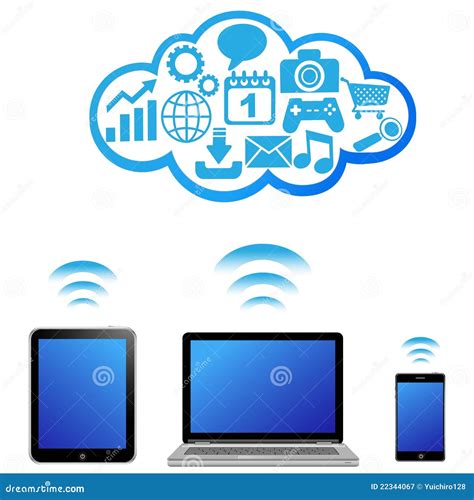 Coud Application Icon Logo Cartoon Vector 89201675