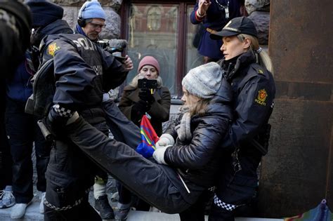 Oslo Police Remove Greta Thunberg From Protest Against Wind Farms