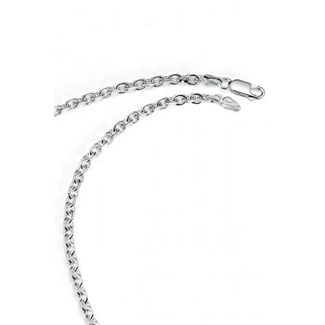 Necklaces 925 Sterling Silver Italian 3mm Diamond Cut Anchor Chain