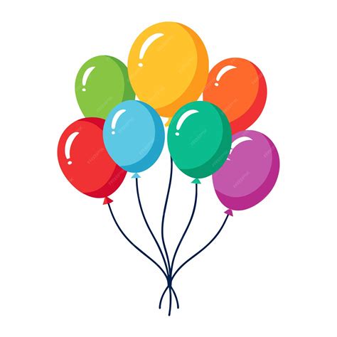 Premium Vector Balloons Vector White Background 9