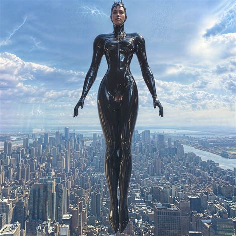 Latex Goddess In Catsuit Descends On City By Leathergoddesses On Deviantart