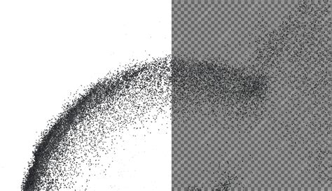Premium Psd Million Of Black Sand Explosion Photo Image Of Falling