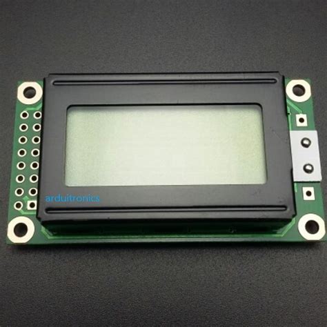 Lcm0802a 5v 8x2 Character Lcd 0802 Yellow Green With Backlight