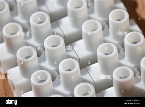 Electrical Plastic Terminal Block Connector Stock Photo Alamy
