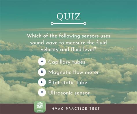Quiz Time Which Of The Following Hvac Practice Test