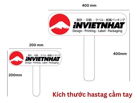 Kích Thước Hashtag Cầm Tay In ấn Sự Kiện Quảng Cáo