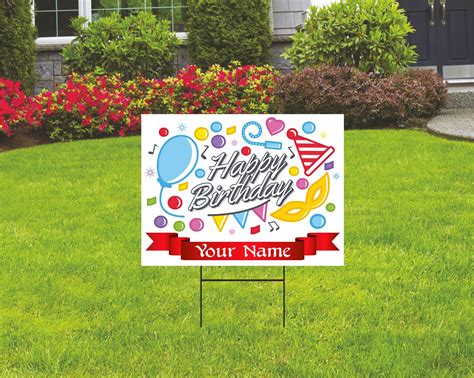 Happy Birthday Yard Signs Outdoor Lawn Decorations Happy Birthday