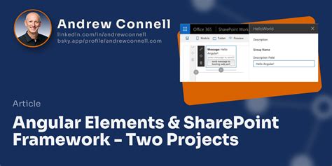 Angular Elements SharePoint Framework Two Projects