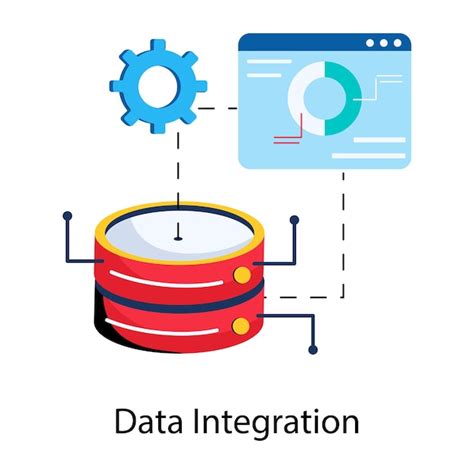 Premium Vector Easy To Edit Flat Icon Of Data Integration