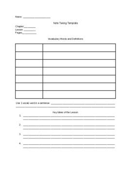 Science Notes Template By Fun With Farina Teachers Pay Teachers