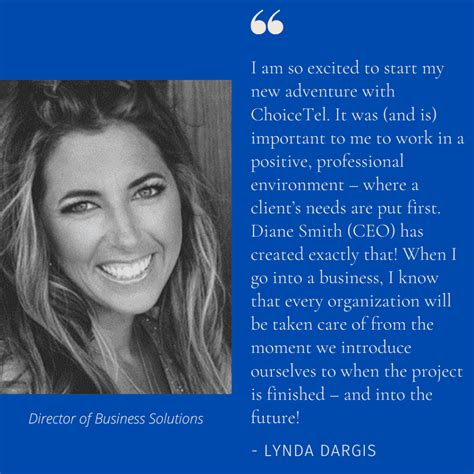 Choicetel Welcomes Lynda Dargis To The Team Choicetel