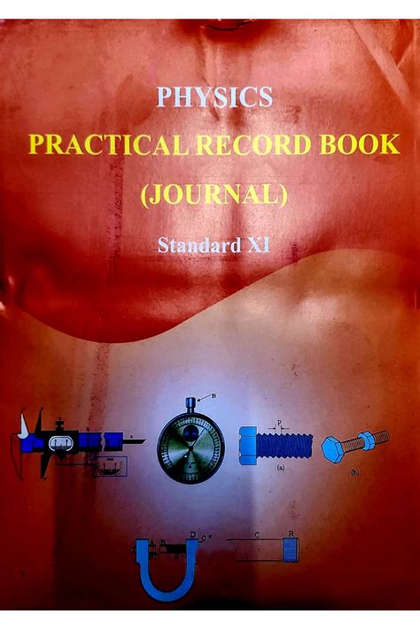 Class 11 Gseb Practical Record Book Physics Journal