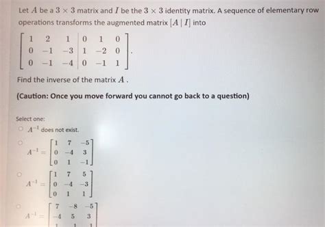 solved let a be a 3 x 3 matrix and i be the 3 x 3 identity