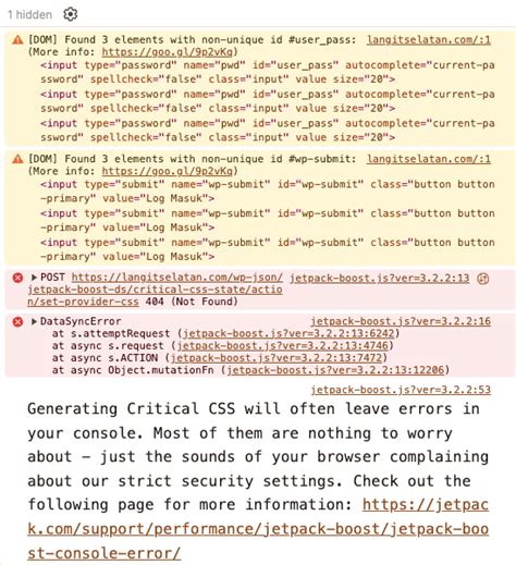 Failed To Generate CSS WordPress Org