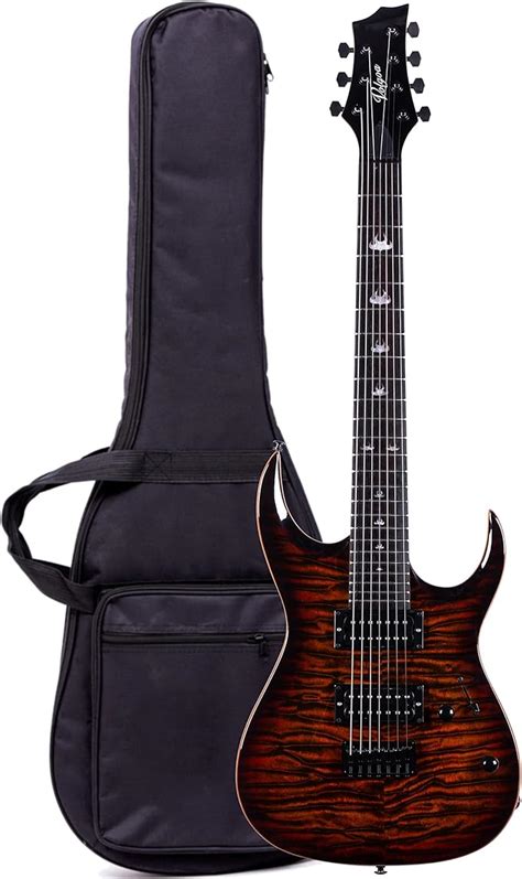 Volgoa Gt7s 01 7 String Electric Guitar With Mahogany Body Maple Neck And Rosewood