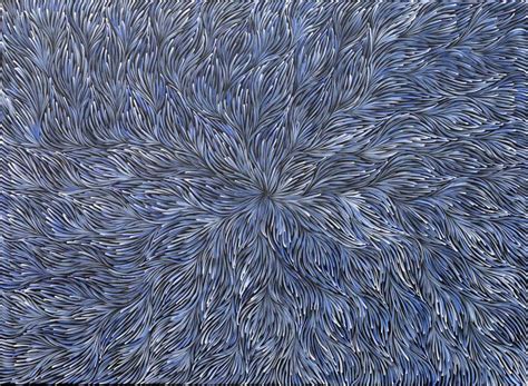 Lot Patricia Rumble Kemarre Bush Medicine Leaves Acrylic On Linen