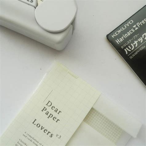 Paper Binding Without Staples Kokuyo Harinacs Stapleless Stapler