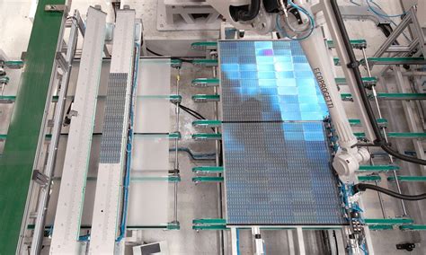 Solar Cell String Layup Robot Ecolayup R Ecoprogetti Srl