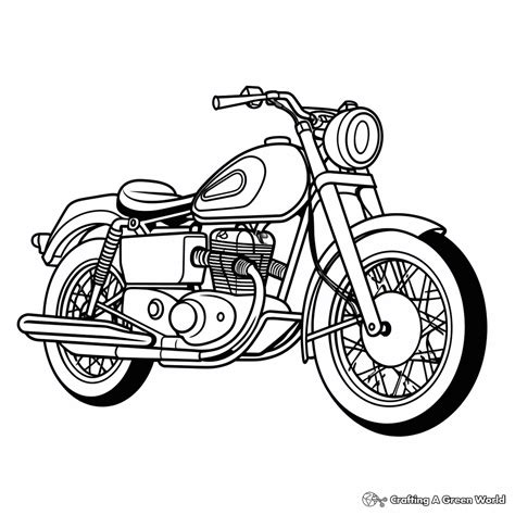 Motorcycle Coloring Pages Free And Printable