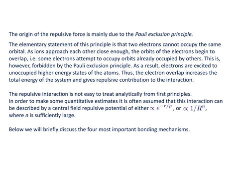 Ppt Interatomic Forces Powerpoint Presentation Free Download Id 1596638