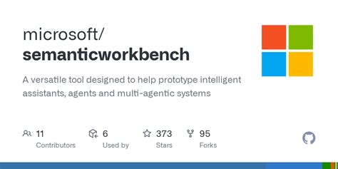 Github Microsoftsemanticworkbench A Versatile Tool Designed To Help