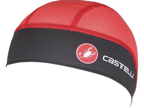 Castelli Summer Skullcap Helmmütze Unisize Black Red